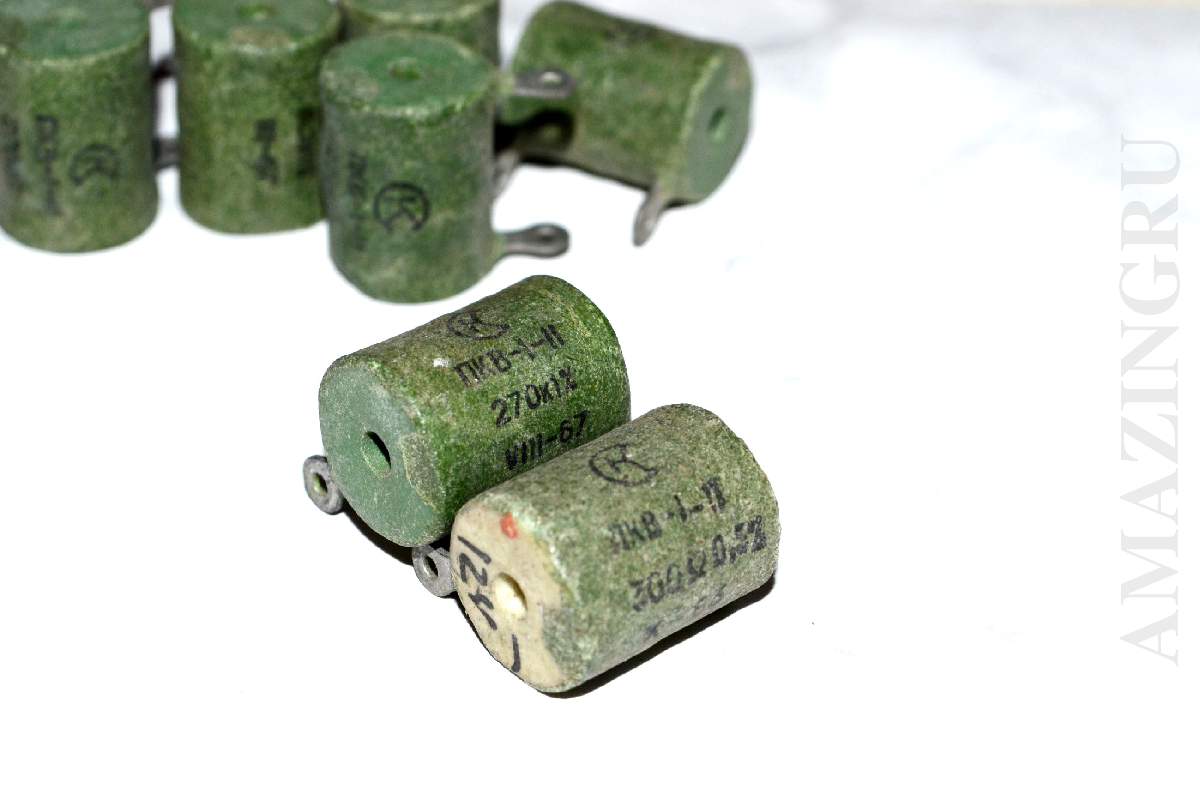 6x PKV-1-II Precision Resistor 270 kOhm 1W 0.5% 1% Russian Soviet RARE ...