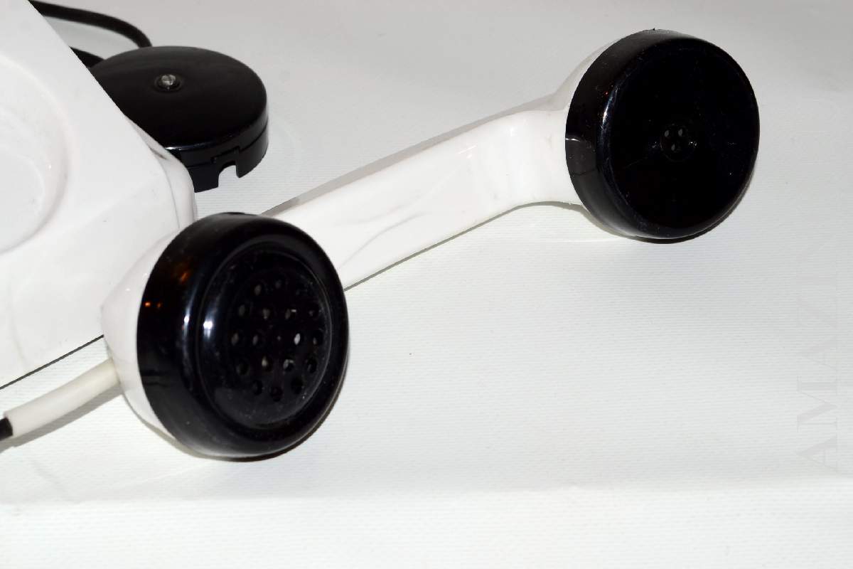 Vintage Russian USSR White Telephone AT-218 Soviet Era Original Box! | eBay