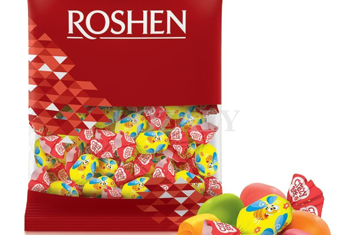 Ukrainian Sweets ROSHEN Chewy Jelly Candy "Crazy (Mad) Bee" Frutti 200g ...