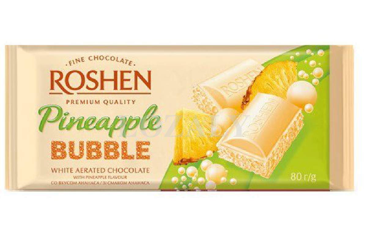 Sweets ROSHEN Dark, Milk, White, Caramel Bubble Aerated Chocolate Bars ...