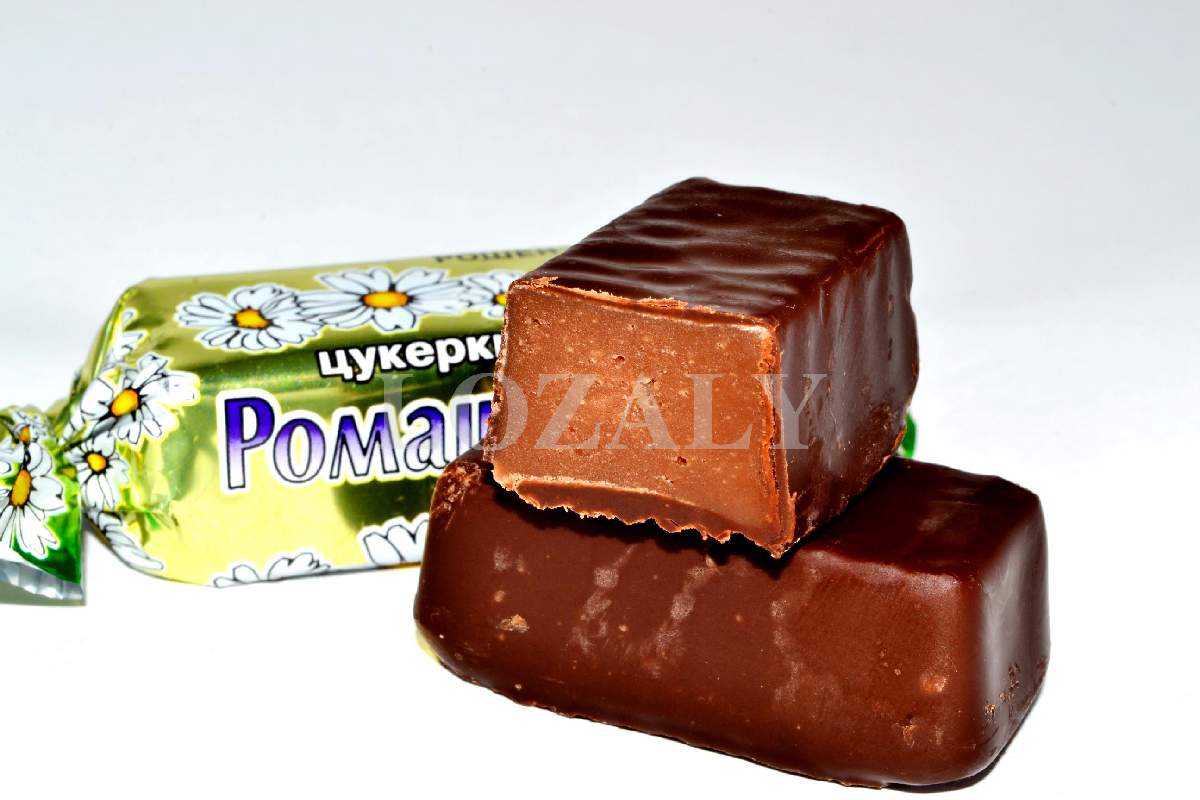 Ukrainian Sweets ROSHEN Chocolate Candy "Romashka (Daisy)" Cognac 1.7 ...