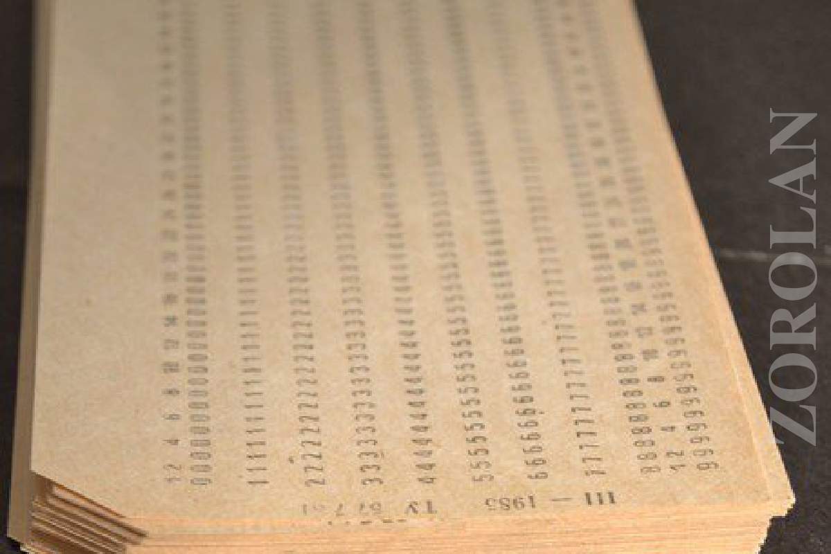 50pcs VINTAGE MAINFRAME COMPUTER PUNCH CARDS. IBM 80-column card format ...