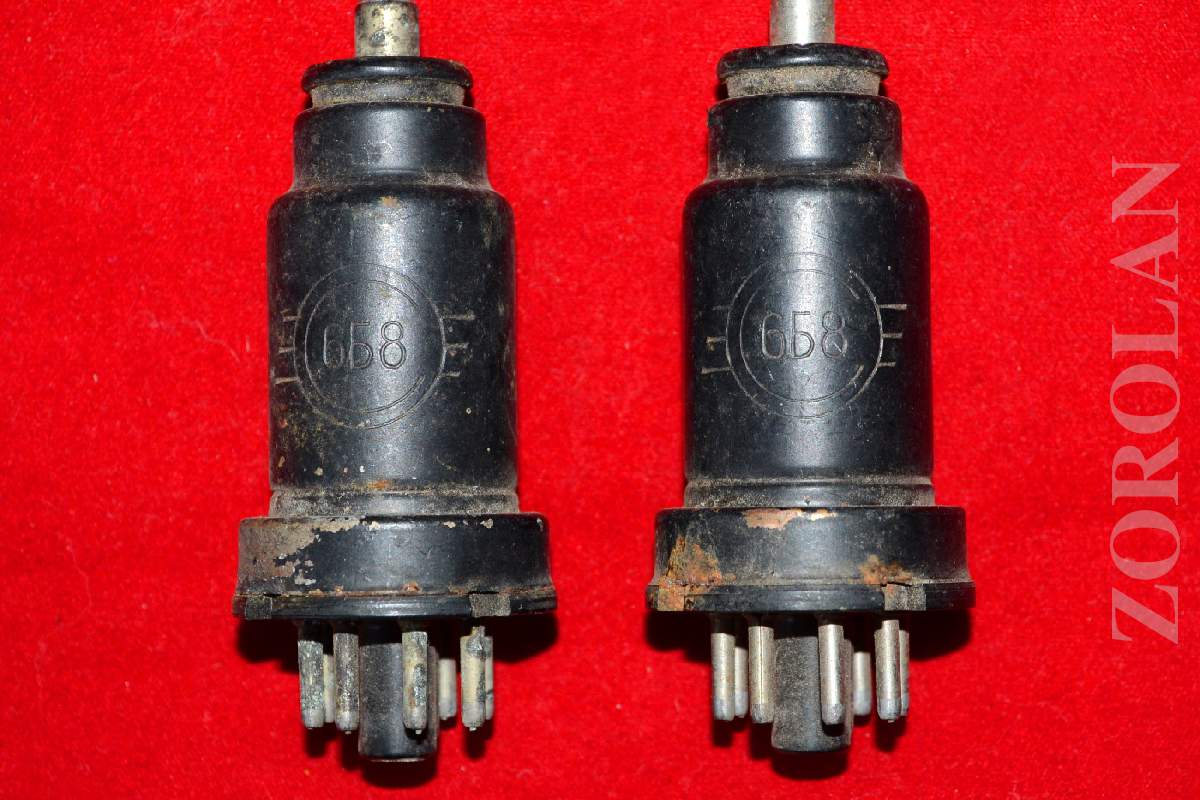 2x 6B8 / 6Б8 Double Diode Pentode Tube SVETLANA Soviet Russian SAME ...